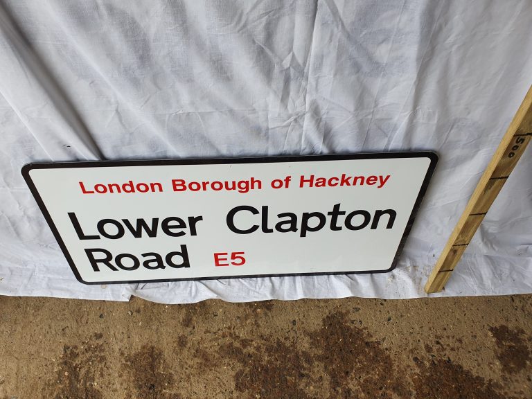 Lower Clapton Road Sign Hackney E5 – Street Furniture Salvagers , Prop ...