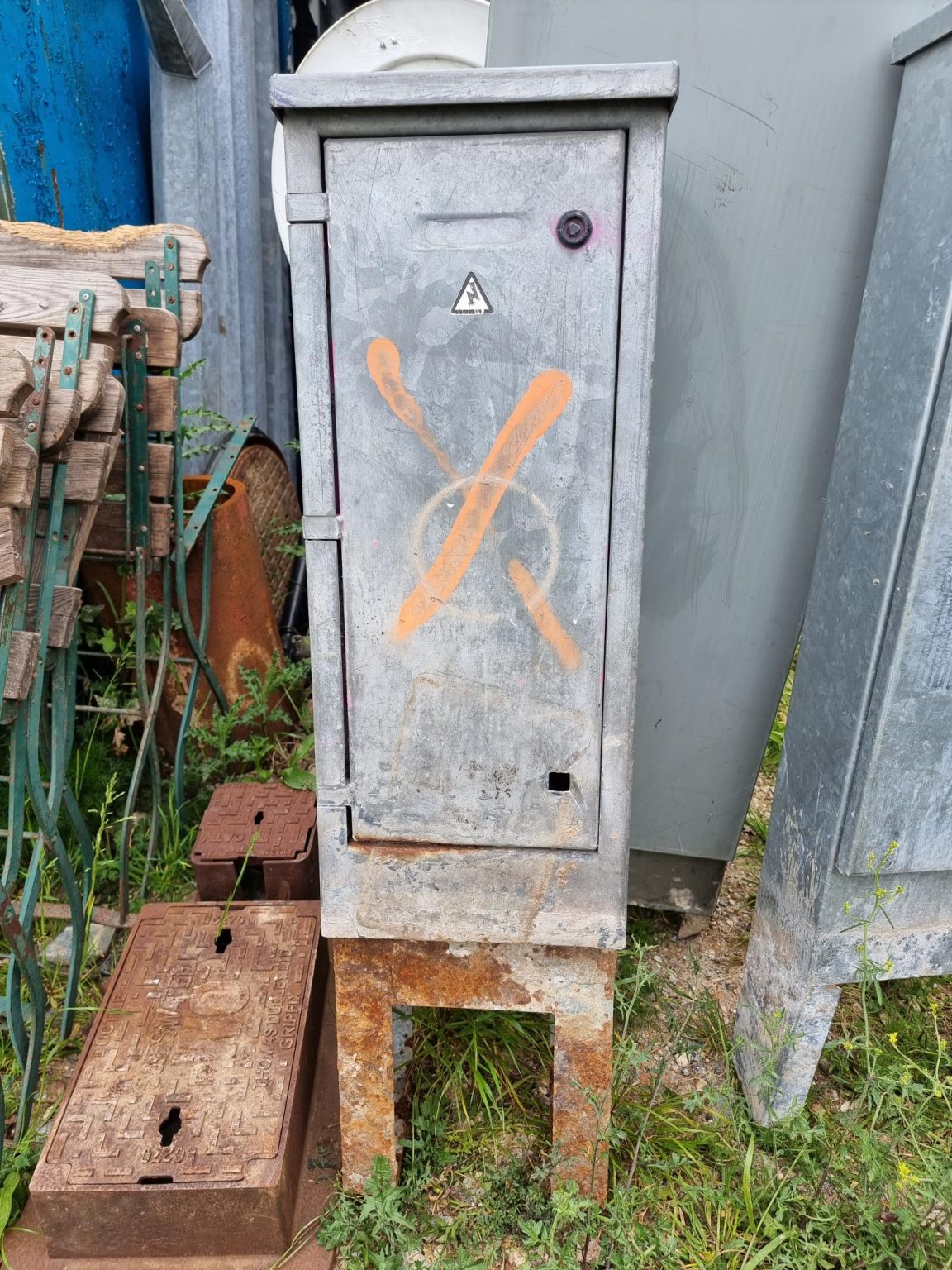 Galvanised Steel Electrical Road Cabinet – Street Furniture Salvagers ...