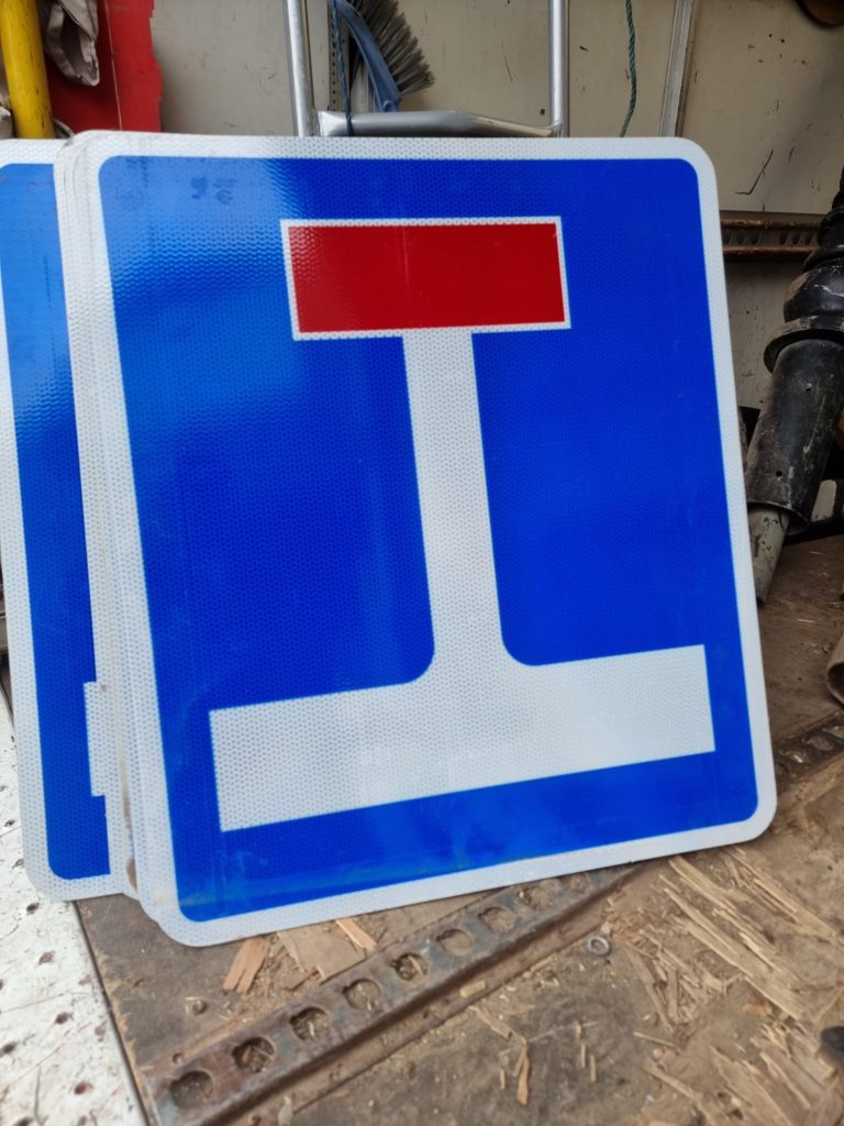 Sign – Dead End Retro Reflective sign – Street Furniture Salvagers ...