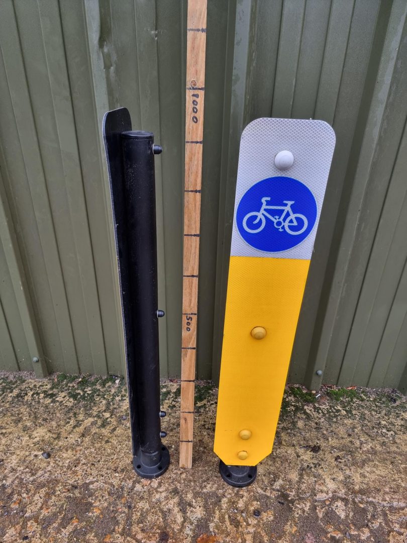 Cycle Lane Bollards, Retro Reflective, Flexible – Street Furniture ...