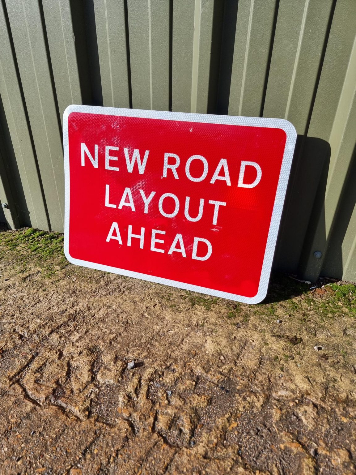 Sign - New Road Layout Sign | Street Furniture Salvagers , Prop Hire ...