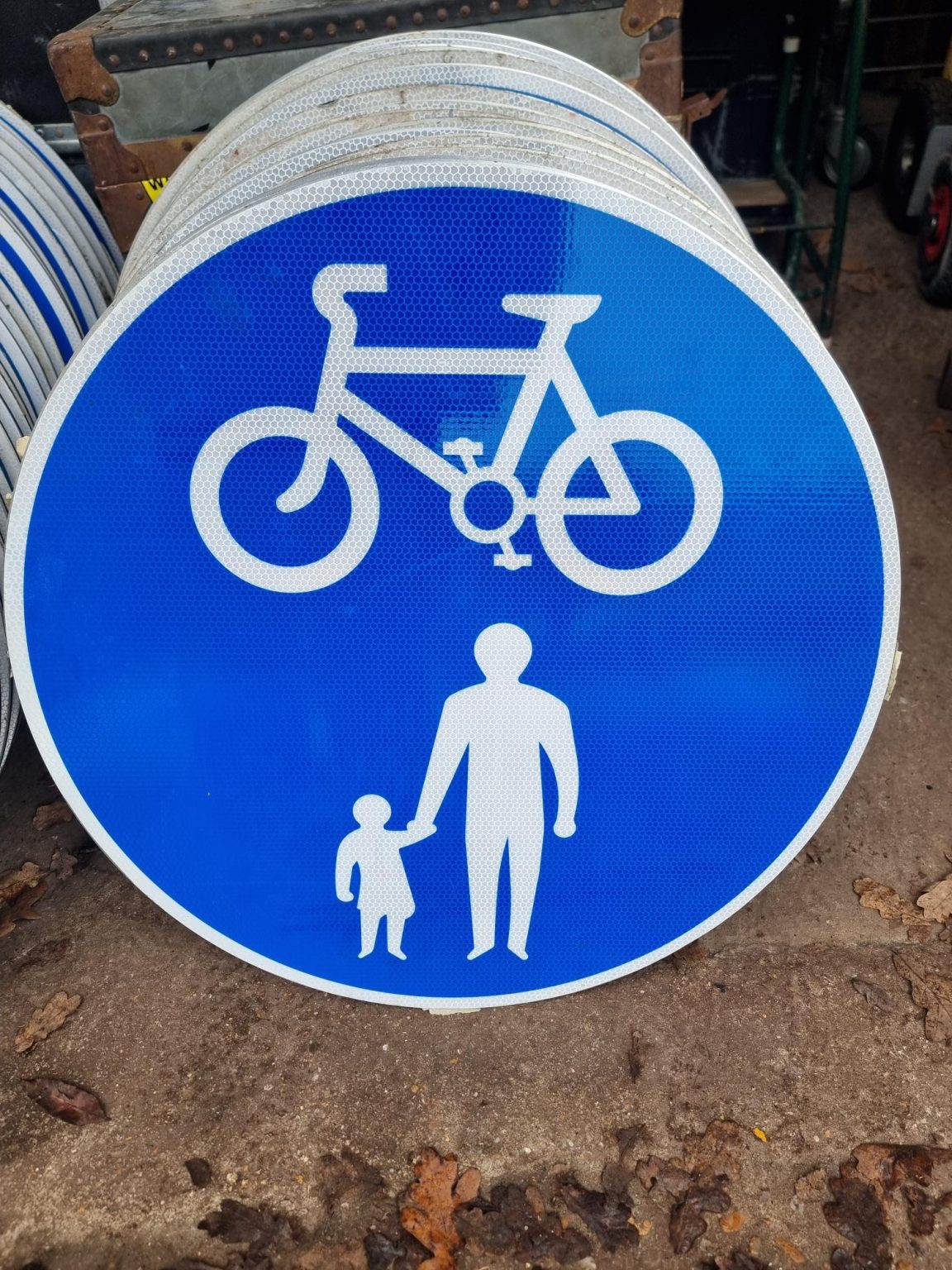Cycle/People Road Sign | Fenori | Street Furniture Salvage, Prop Hire ...