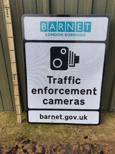Sign – Traffic Enforcement Barnet London Borough – Street Furniture ...
