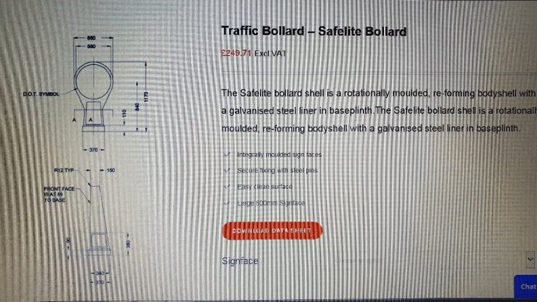 Brand New Haldo Safelite Flexible Bollards – Street Furniture Salvagers ...