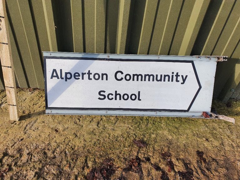 Sign - Alperton Community School | Street Furniture Salvagers , Prop ...