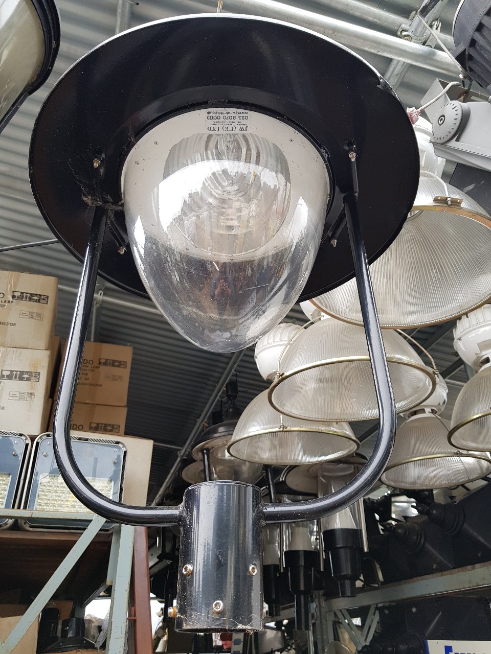 JW Preston Cradle Light | Fenori | Street Furniture Salvage, Prop Hire ...